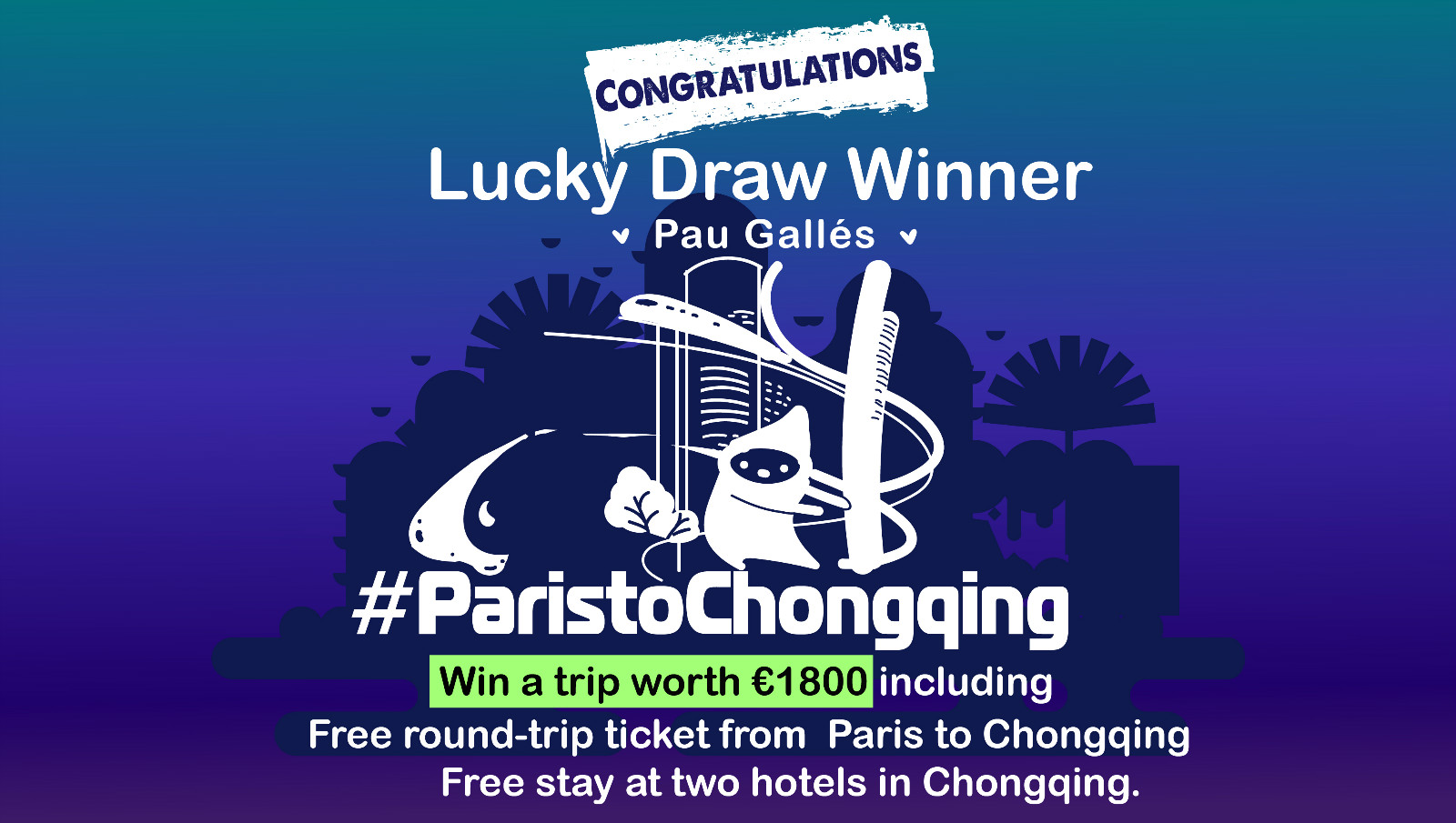 Congratulations! You Won a Trip Worth €1800 to Chongqing | ichongqing
