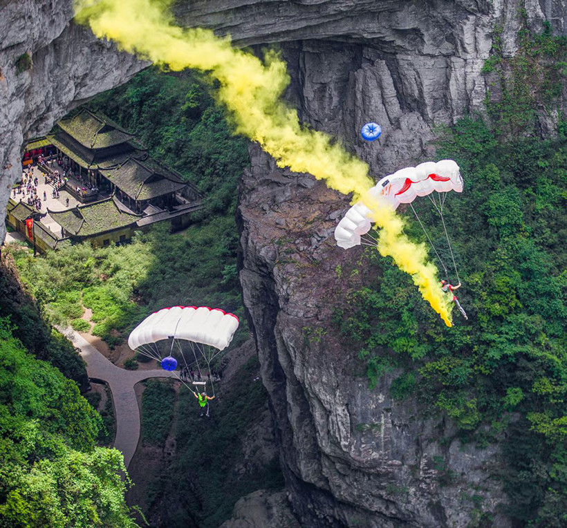 Only Two of the Six Challengers Succeed in the Base Jumping Cross the ...