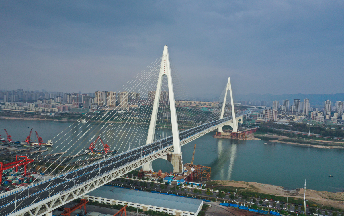 World's Longest Road-Rail Dual Purpose Cable Stayed Bridge Opens ...